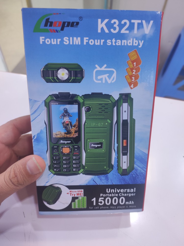 گوشی هوپ hope k32 tv چهار سیم کارته
